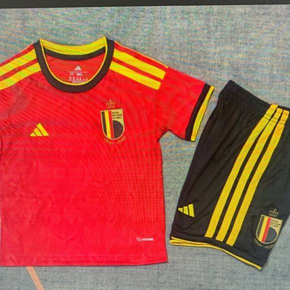 Pajamas | Belgium World Cup 226 Home Replica Jersey Youth Set 7 De ...